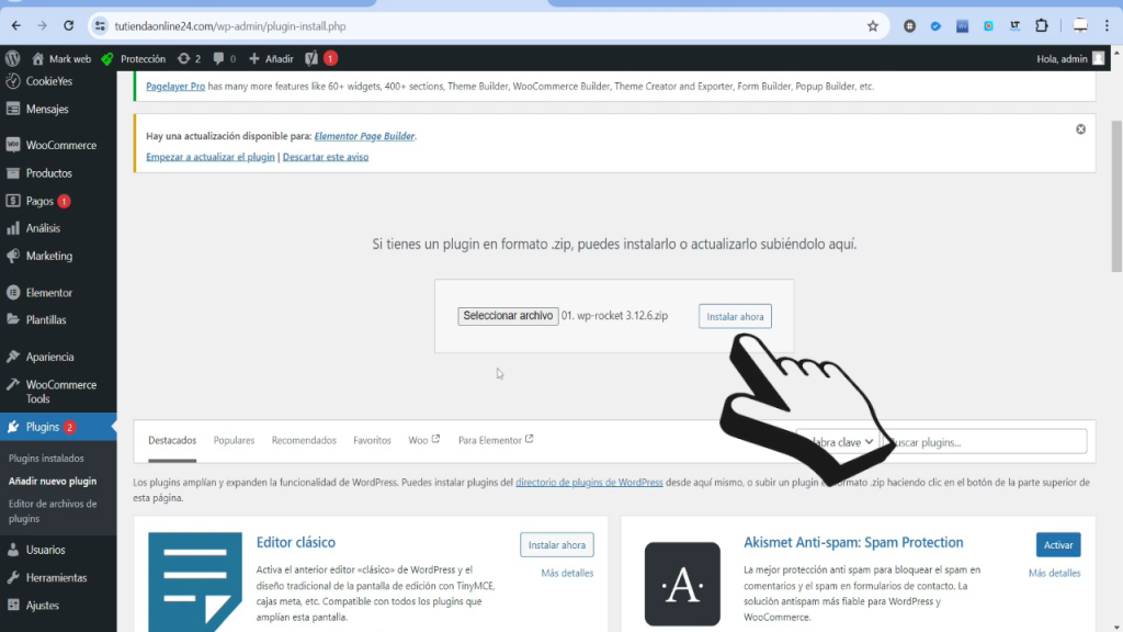 Instalar Plugin en WordPress subiendo el archivo ZIP - Hablemos de Android: Novedades y ofertas ...