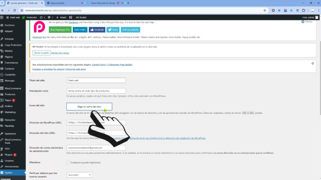 Cambiar el icono del sitio en WordPress - 👉 Tutoriales de Android, Java, MySQL y WordPress ...