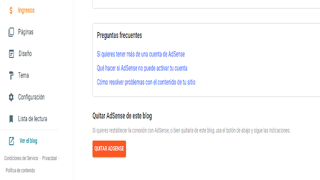 Error "Widget AdSense1 no es válida" - Tutoriales de Android, Java, MySQL, WordPress y Windows
